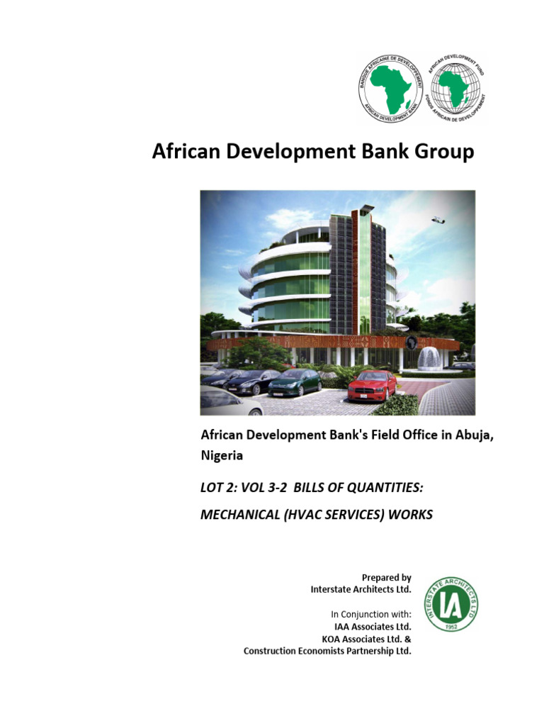 AfDB Abuja HVAC System Bill of Quantities | PDF | Duct (Flow ...