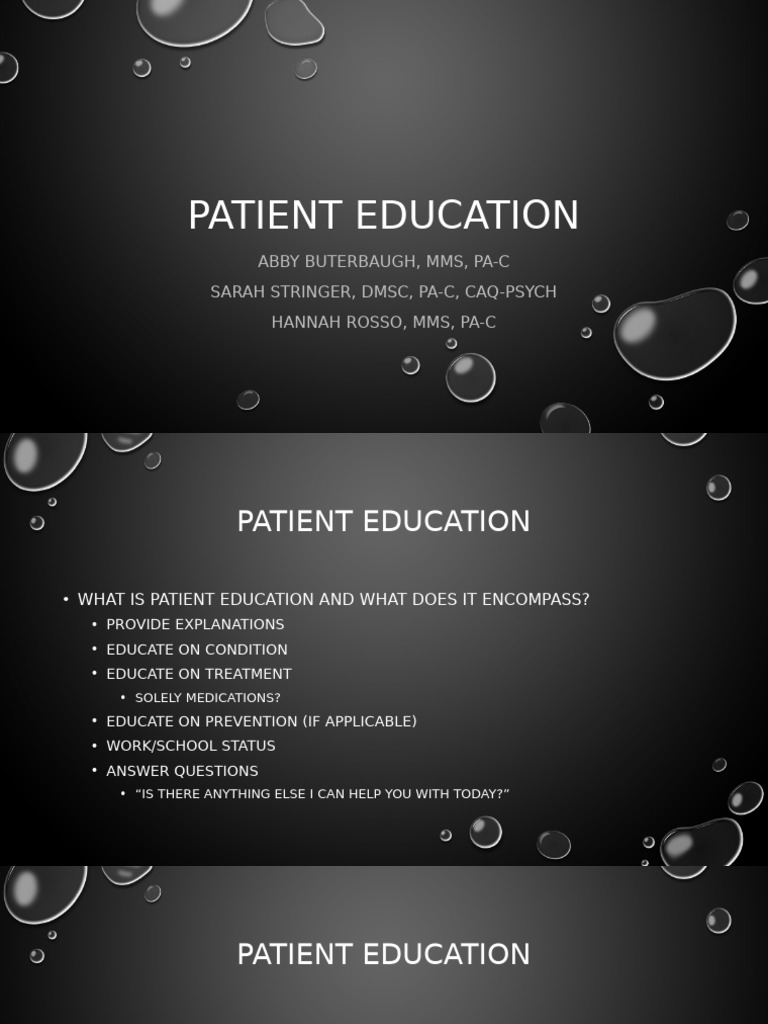 Effective Patient Education Strategies | PDF | Health Sciences ...