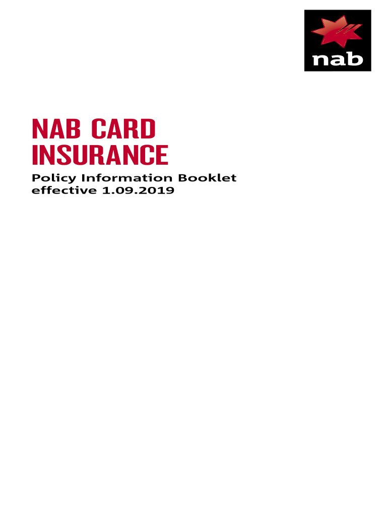 nab-card-insurance-policy-information | PDF | Insurance | Credit Card