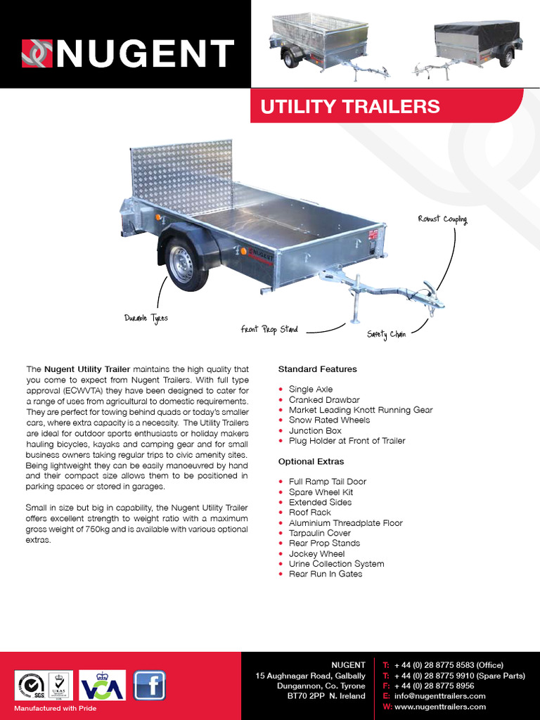 Utility-Trailer-Brochure-Dec-2014 | PDF | Trailer (Vehicle) | Transport
