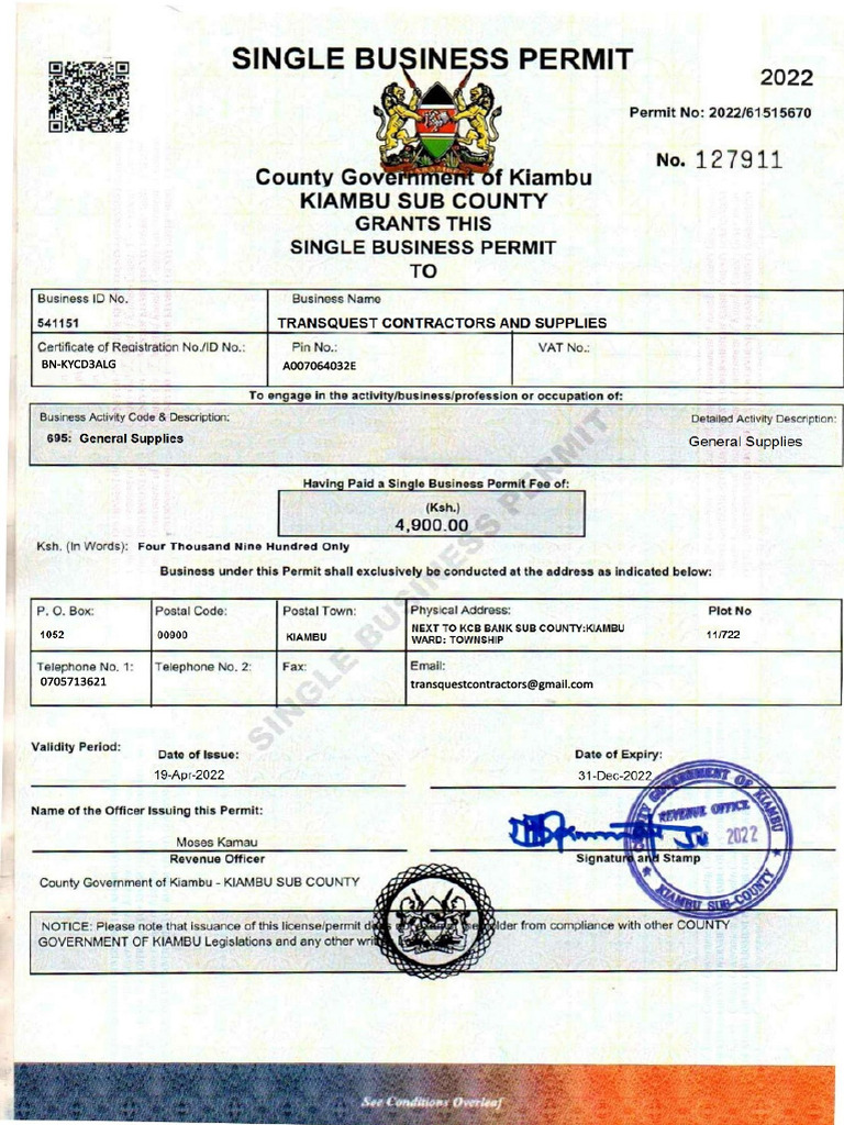 Business Permit | PDF