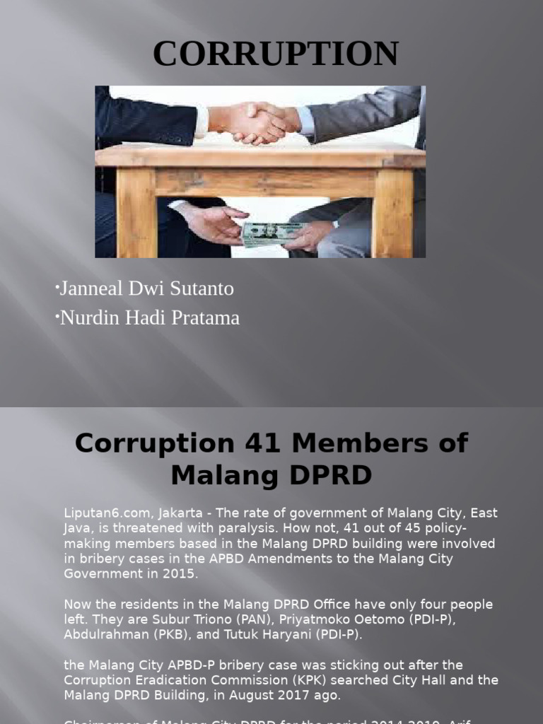 Corruption | PDF