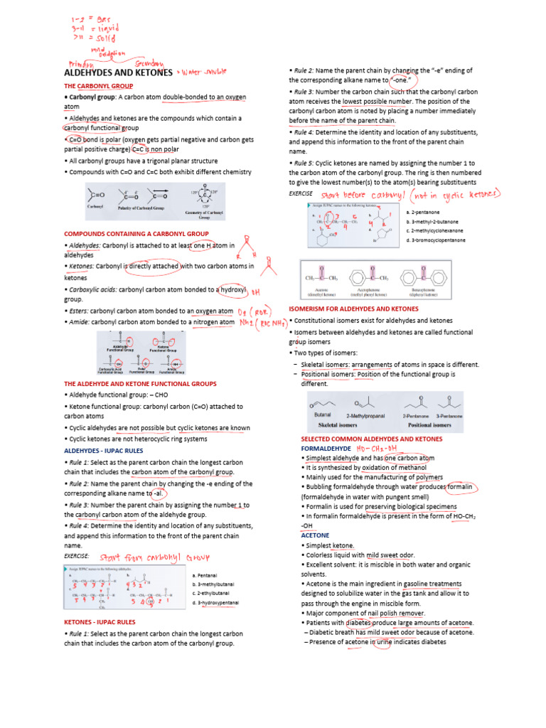 Understanding Aldehydes and Ketones | PDF | Aldehyde | Ketone