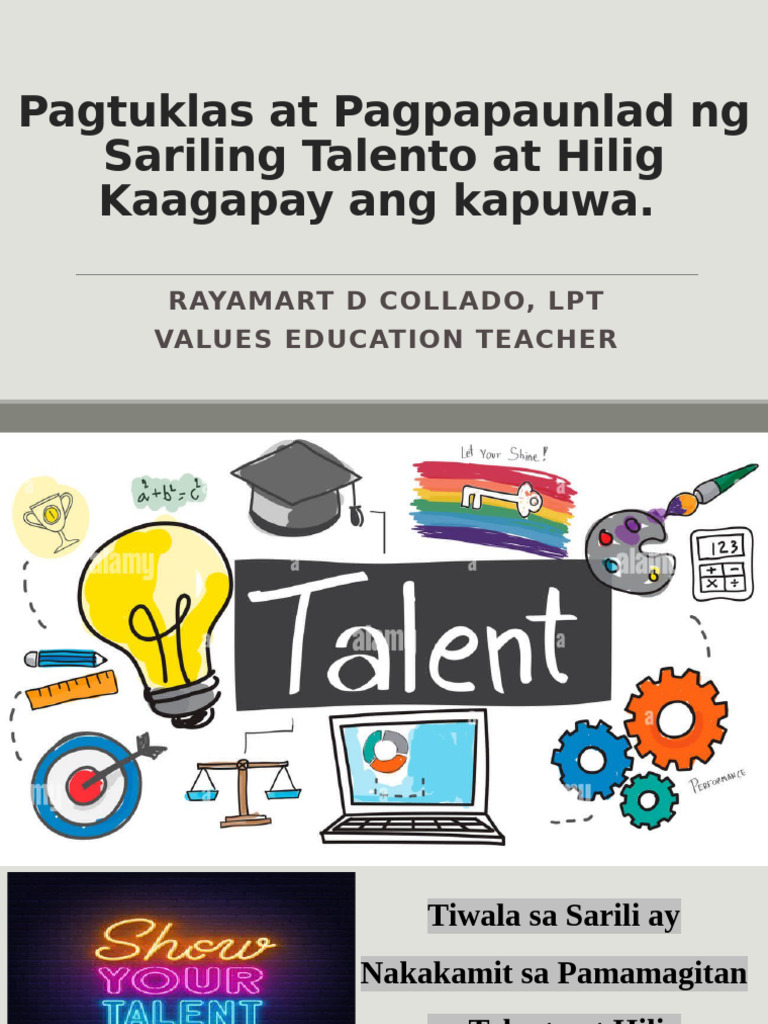 Pagtuklas at Pagpapaunlad NG Sariling Talento G7 VE | PDF
