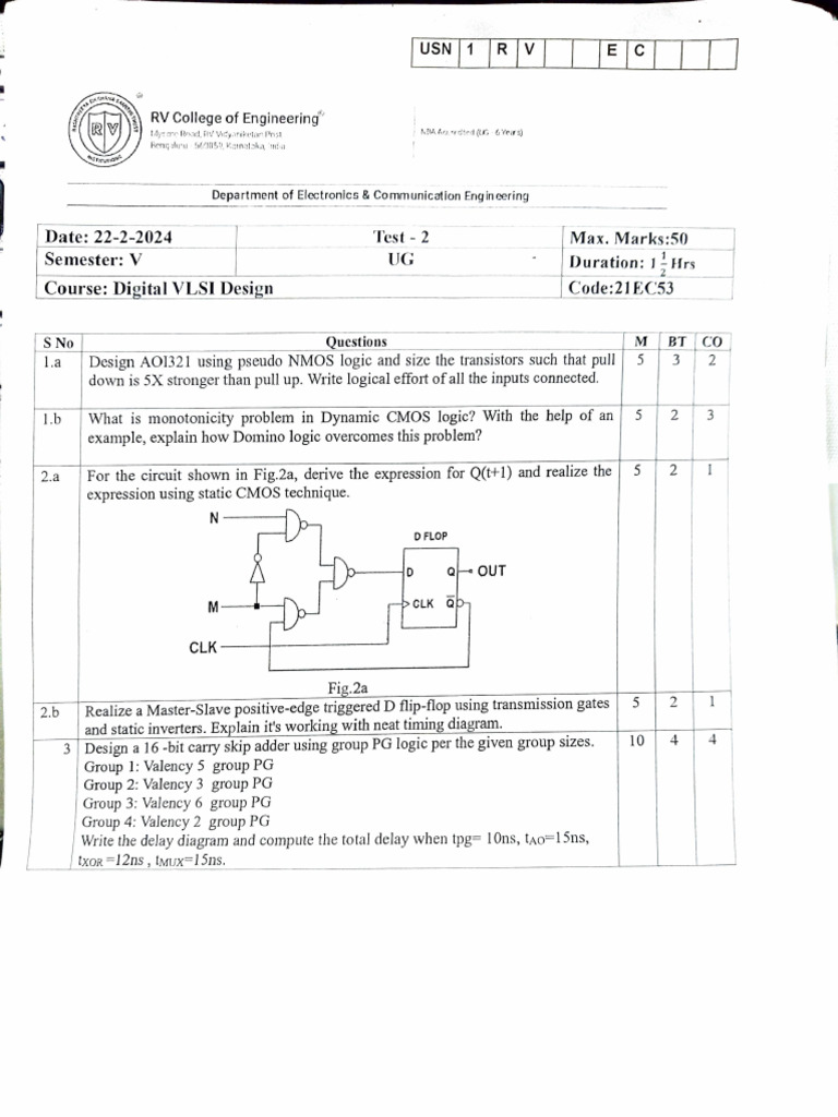VLSI_CIE_2 | PDF | Cmos | Electrical Circuits