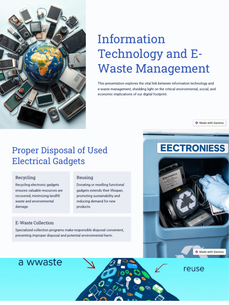 Information Technology and E Waste Management | PDF | Electronic Waste ...