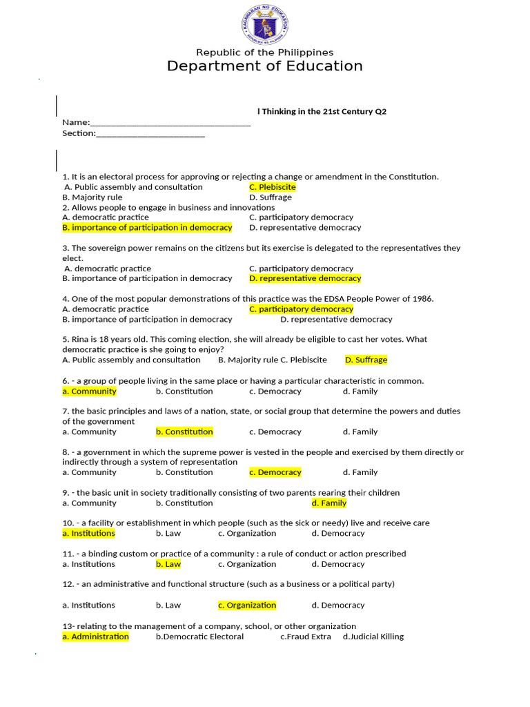 Trends Networks and Critical TEST Q4 | PDF | Neuron | Nervous System