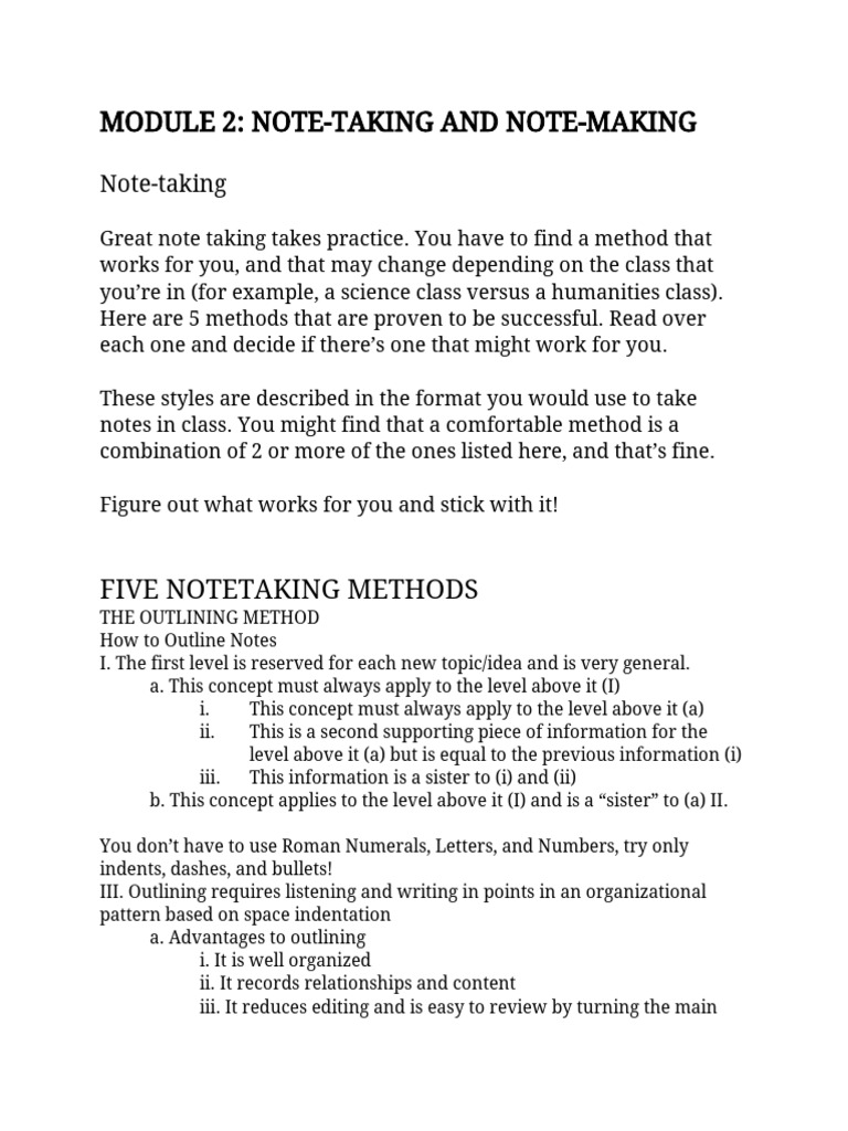 Cl 111 Lecture 3 Five Notetaking Methods | PDF | Cognitive Science | Cognition