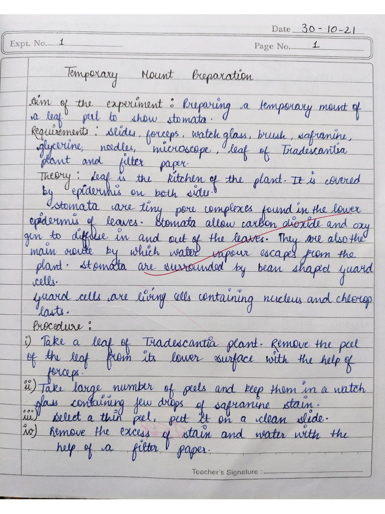 Biology Practical File Class 10th | PDF