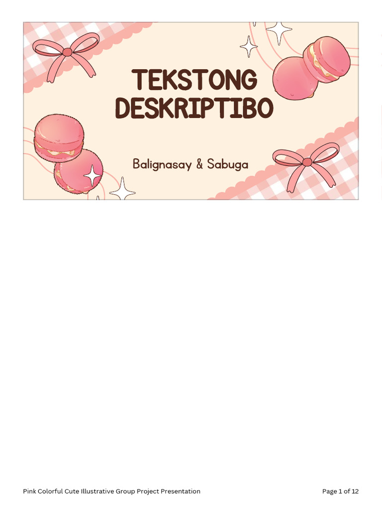 Pink Colorful Cute Illustrative Group Project Presentation - 20250109 - 214818 - 0000 | PDF