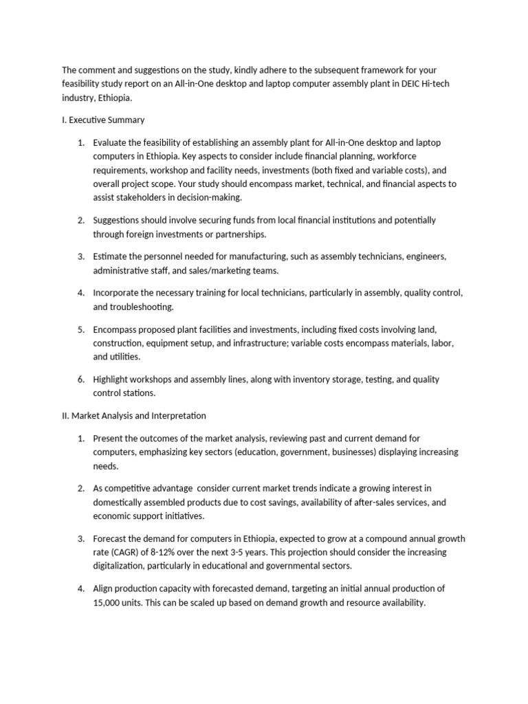 Comment and Suggesion On Computer Feasibility Study | PDF | Feasibility Study | Market (Economics)