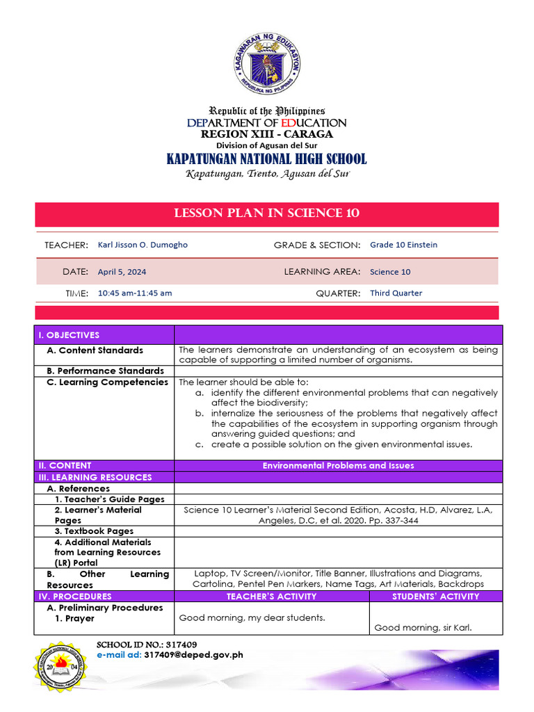 LP7_ENVIRONMENTAL-PROBLEMS-AND-ISSUES | PDF | Waste | Natural Environment