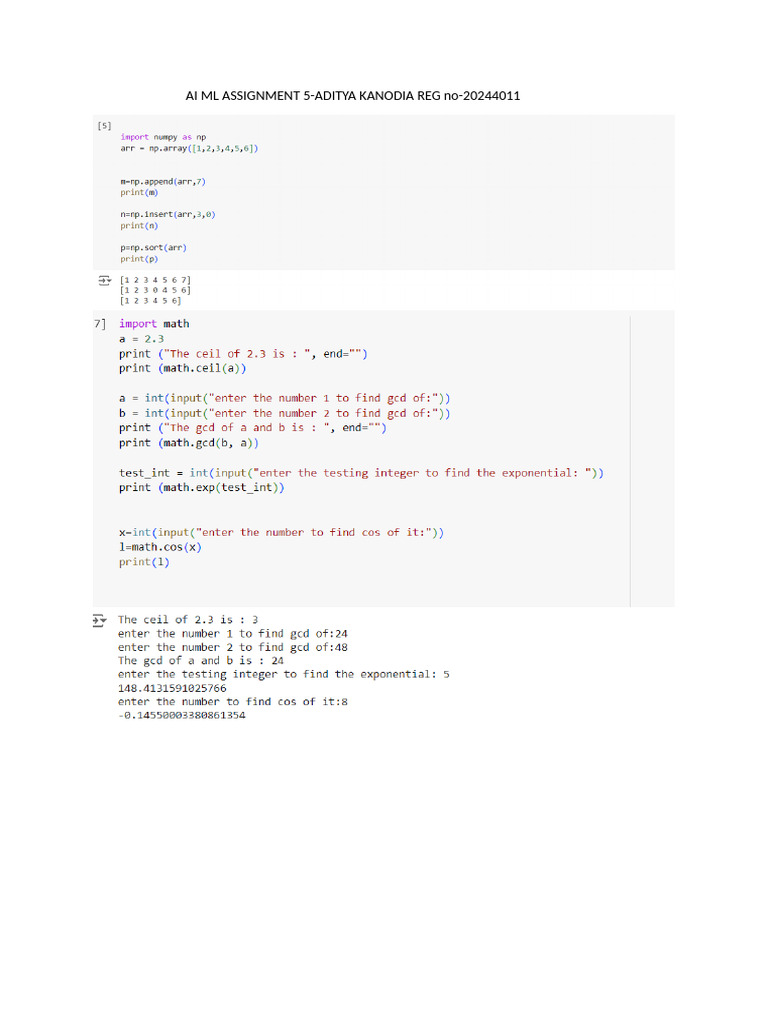 Ai Ml Assignment 5 | PDF
