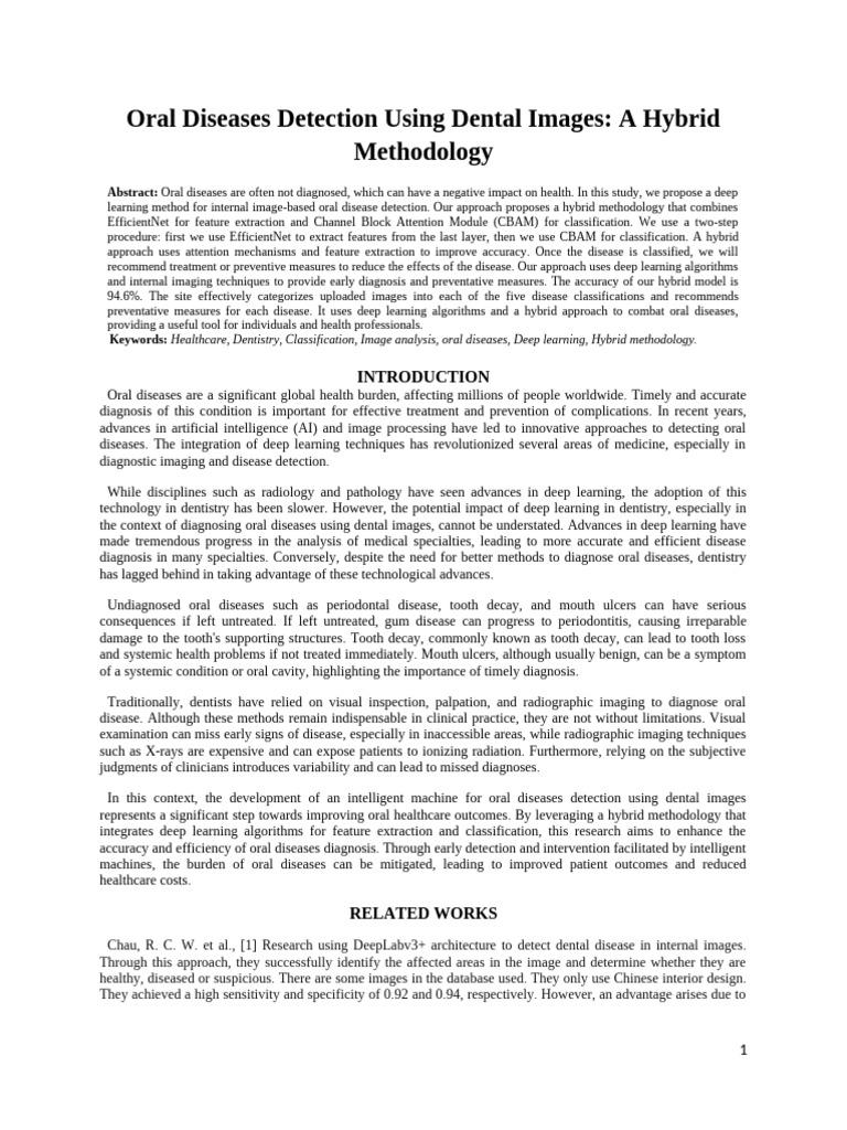 Final Paper | PDF | Medical Diagnosis | Deep Learning