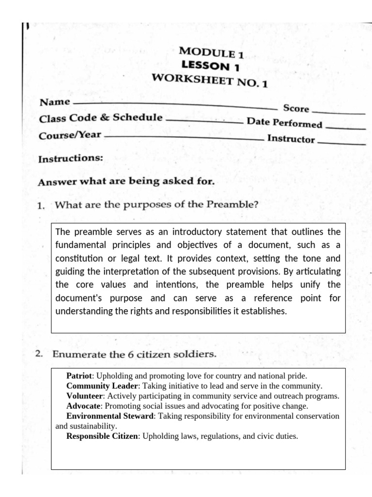 NSTP-WORKSHEET | PDF