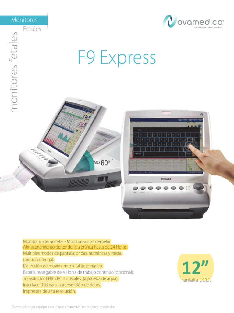 Monitor Fetal F9 Express | PDF | Monitor de computadora | Ultrasonido