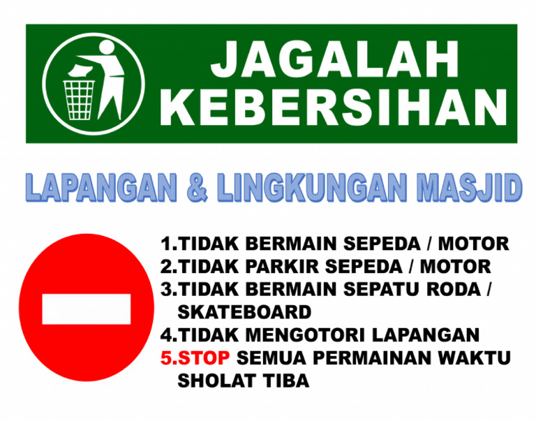 Larangan Utk Lapanagn PB Wayang | PDF