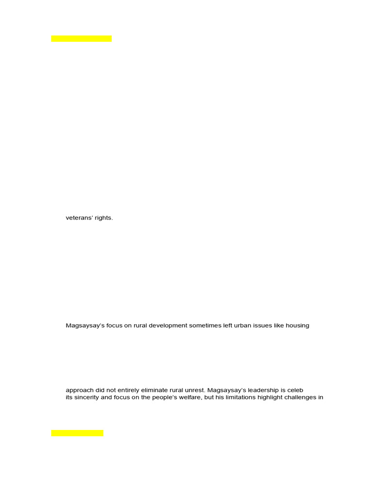 7 - 16 Presidents of The PH (RPH) | PDF | Philippines | Government