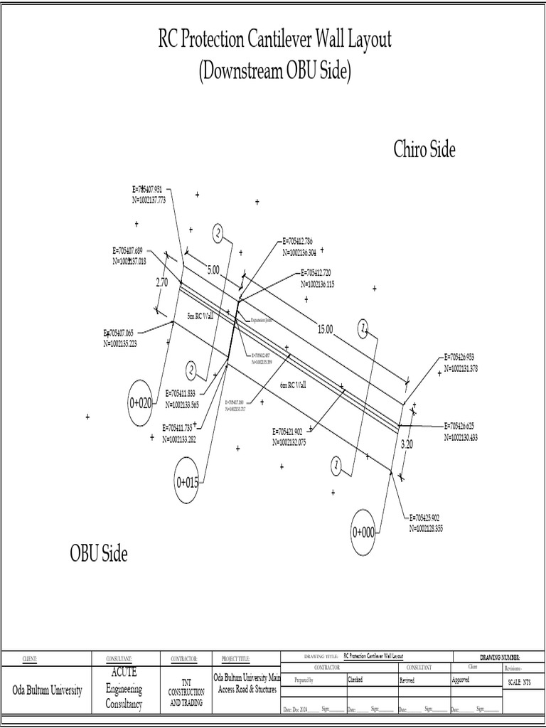Downstream OBU Side RC Wall Layout | PDF