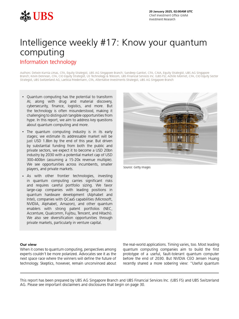 Quantum computing primer | PDF | Quantum Computing | Computing