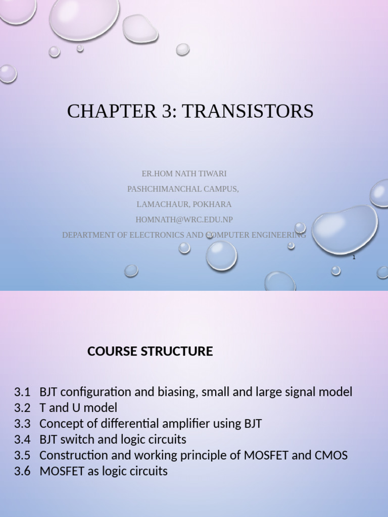 Lecture 5 Basic Electronics Engineering | PDF