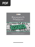 Research Matters 2nd Edition | PDF | Career & Growth | Art