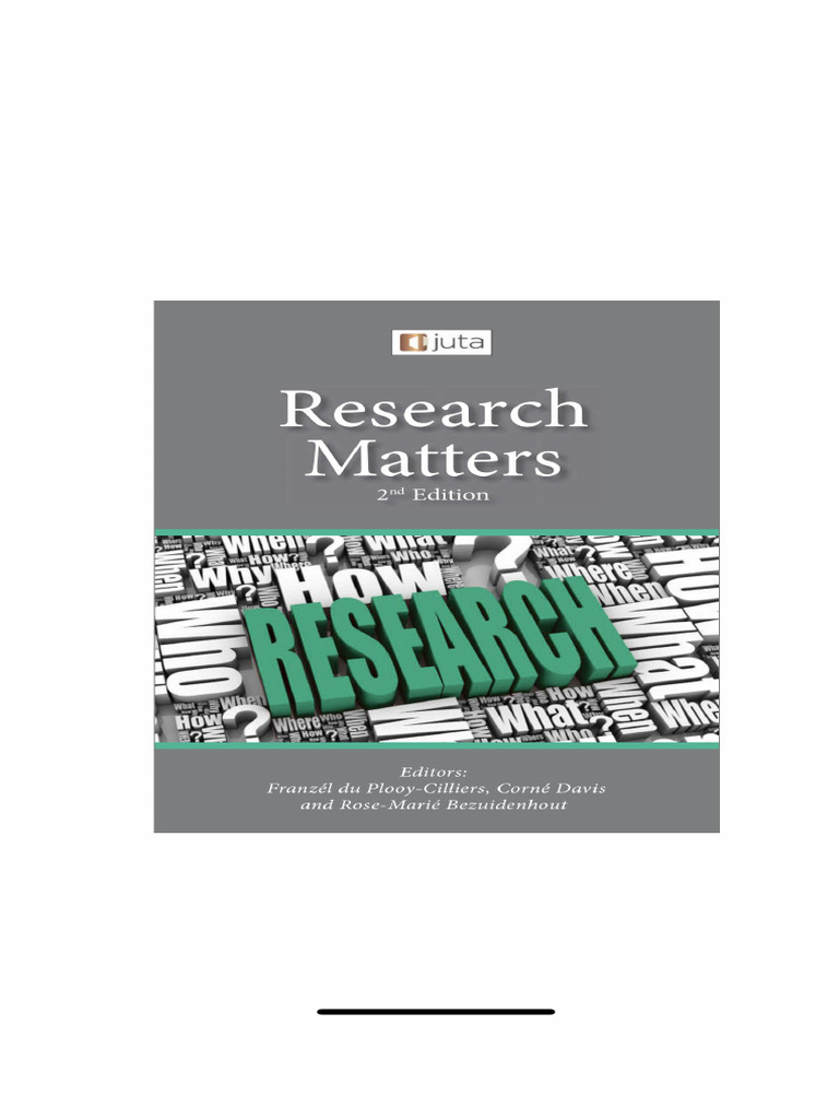 Research Matters Textbook | PDF | Cognition | Liberal Arts Education