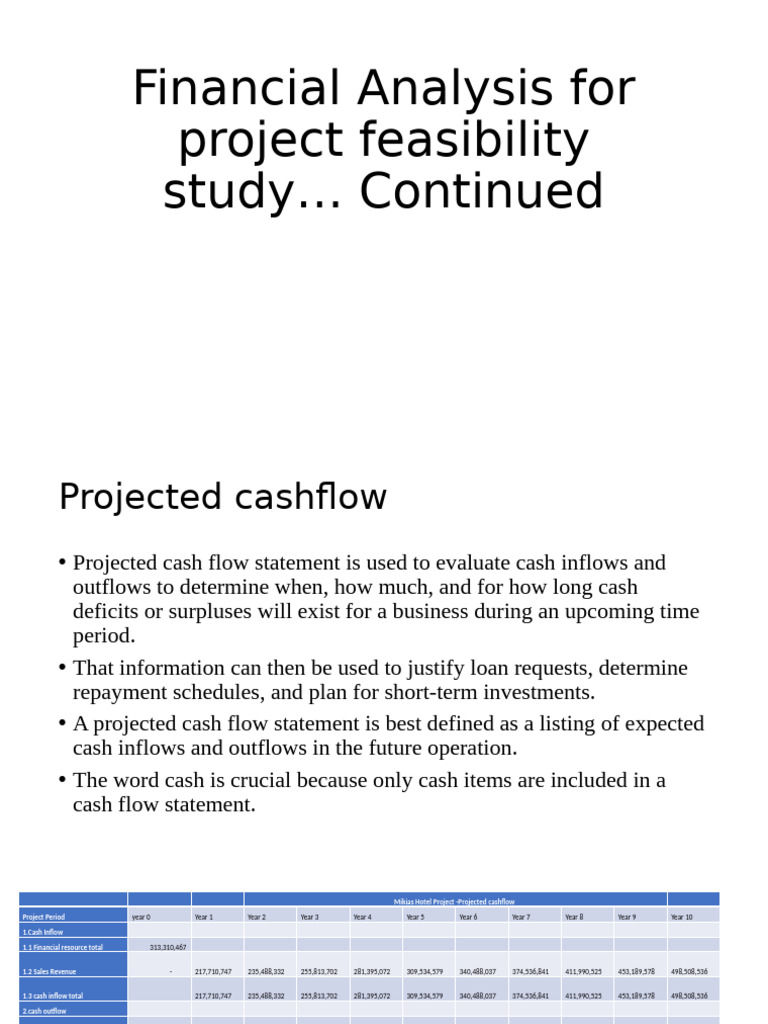 2-Financial Feasibility Analysis | PDF | Net Present Value | Internal ...
