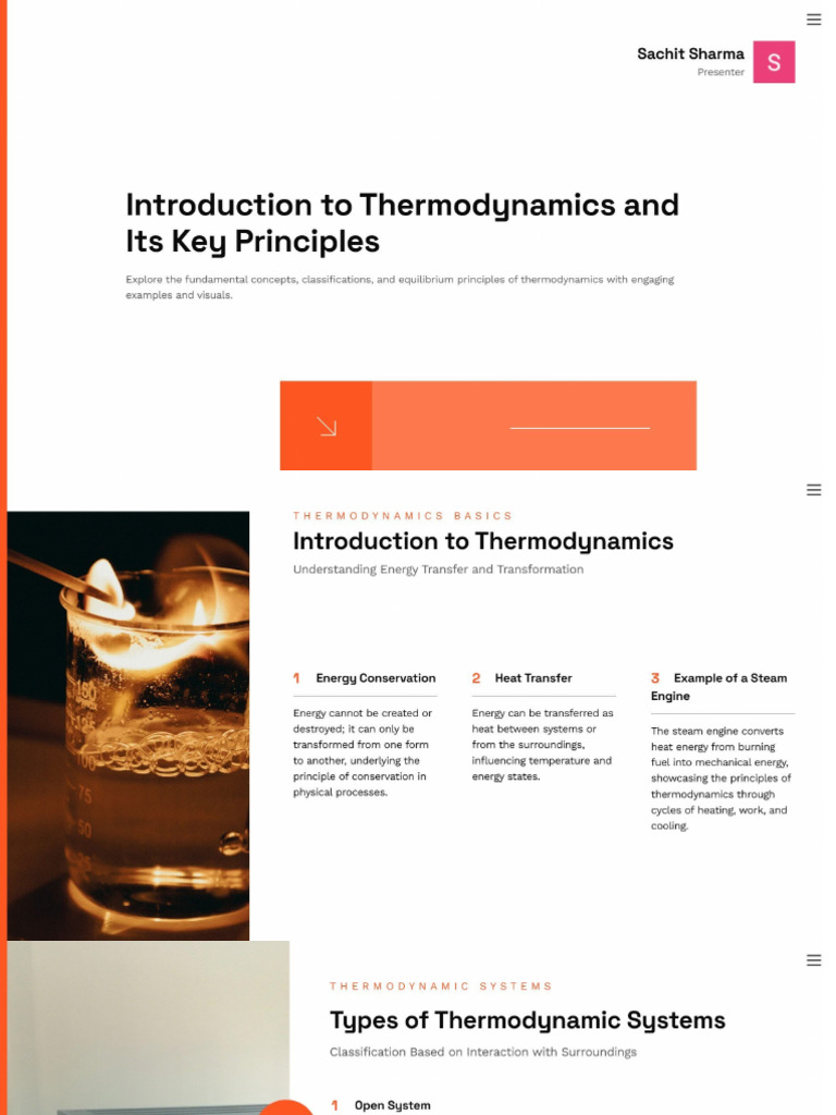Introduction To Thermodynamics and Its Key Principles | PDF