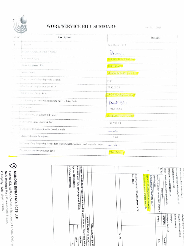 Monthly Service Bill Summary 2023 | PDF | Plumbing | Building Materials
