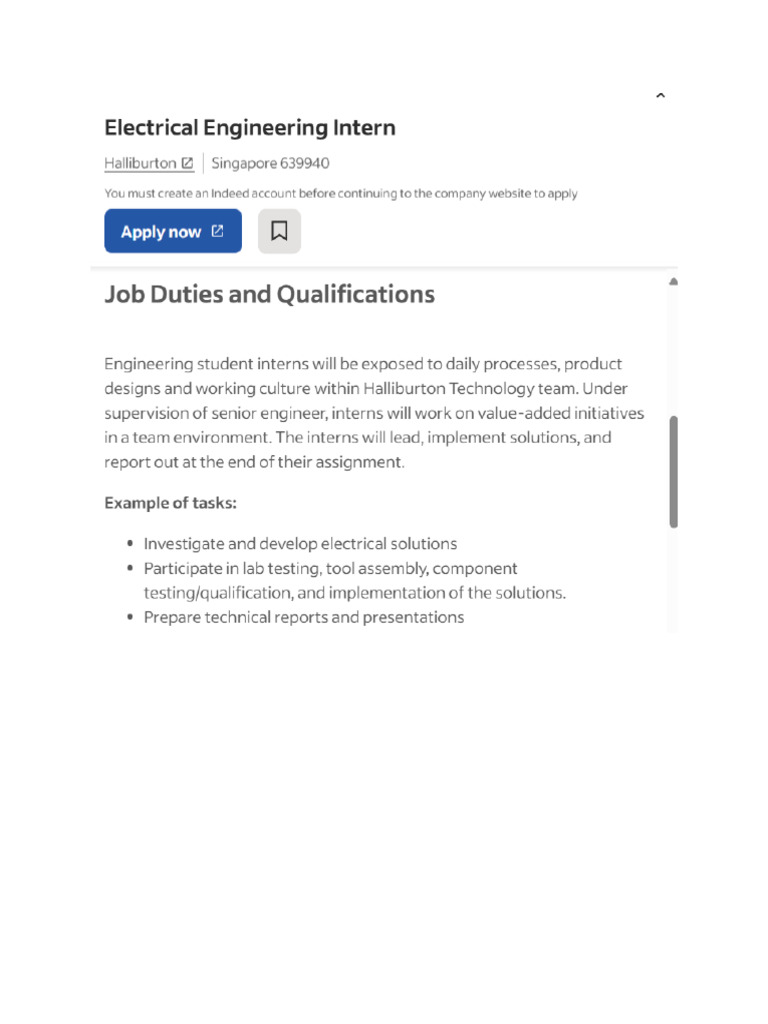 Screenshot of Job Ad | PDF