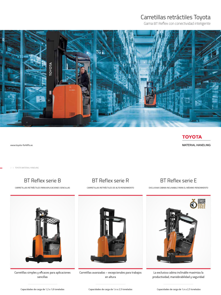 Carretillas BT Reflex de Toyota | PDF | Máquina elevadora | Factores ...