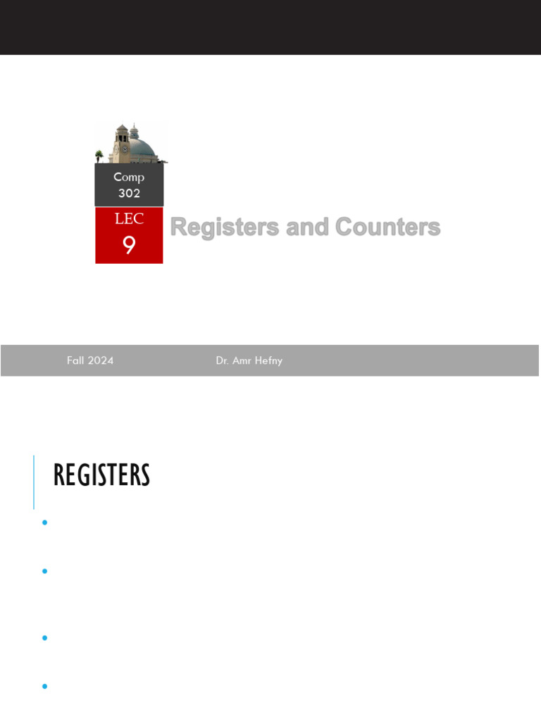 LEC9 | PDF | Computer Hardware | Electrical Engineering