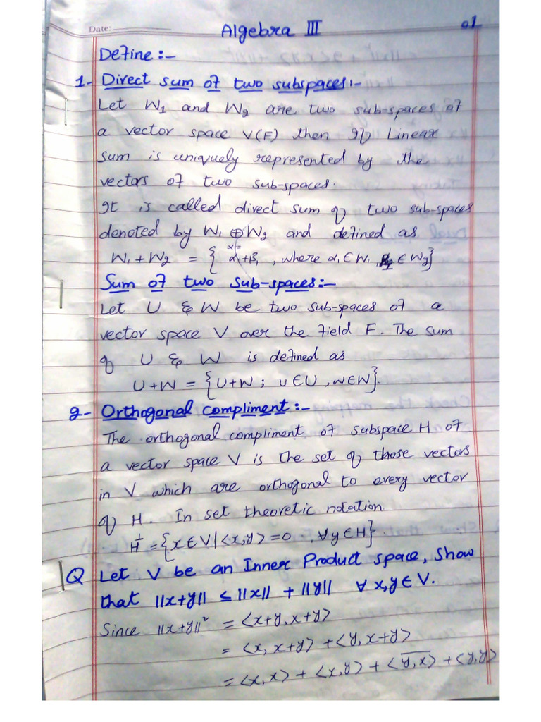 Algebra Solved Past Papers | PDF