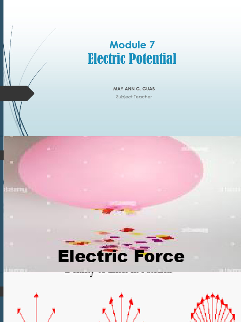 Electric-Potential | PDF | Force | Potential Energy