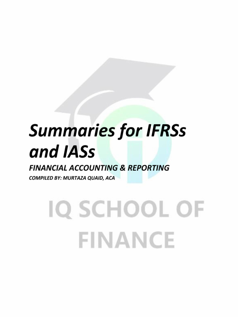 IQ - IAS and IFRS Summaries | PDF
