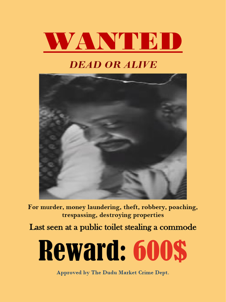 Wanted: Criminals with Reward Offered | PDF