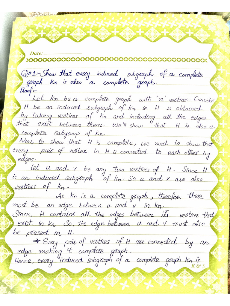 Graph Theory Assignment | PDF