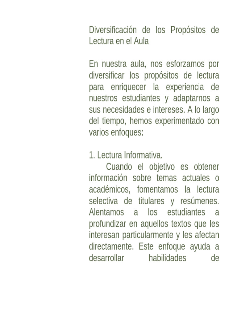 Propósitos en El Aula | PDF | Aprendizaje | Experiencia