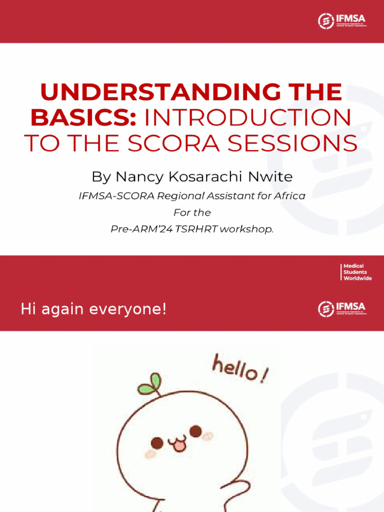 Introduction To The SCORA Sessions | PDF | Reproductive Rights ...