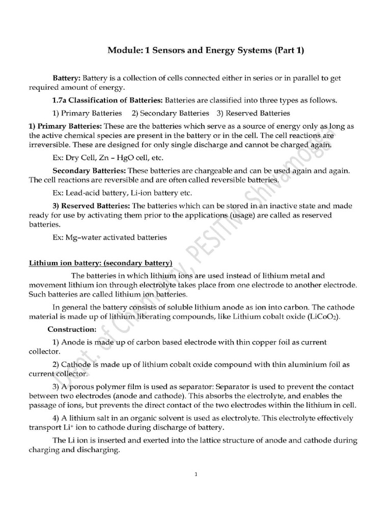 Mk Module 1 Cs Energy & Sensors Part 1 JPG | PDF