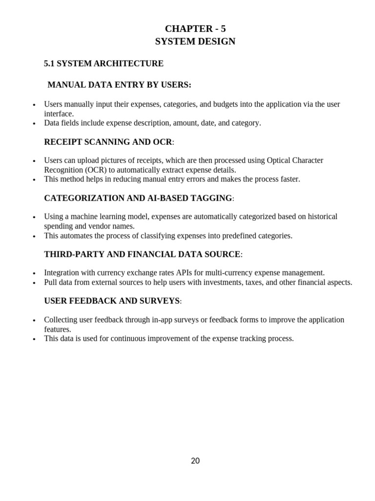 System Design for Smart Expense Tracker | PDF | Use Case | Computing
