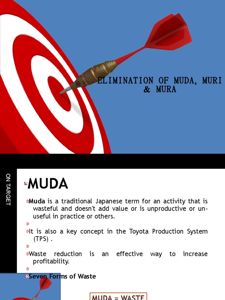Elimination of Muda, Muri & Mura | PDF