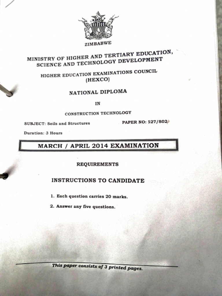 Soils ND Structures QS Papers | PDF
