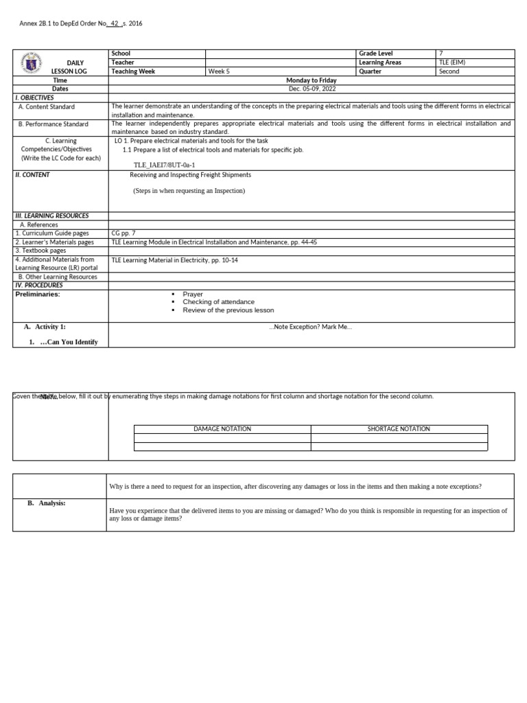Eim Exploratorys DLL Week 5 | PDF | Behavior Modification | Learning