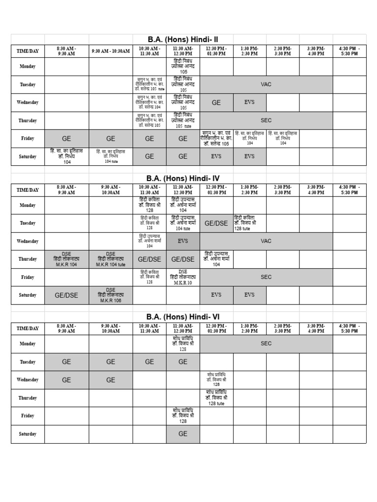 TT_Courses_Jan 2025 - Google Sheets | PDF