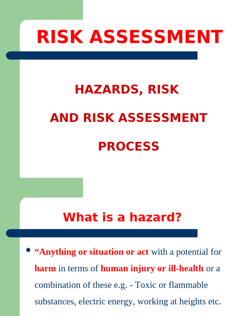 Workplace Hazard & Risk Guide | PDF | Risk | Occupational Safety And Health