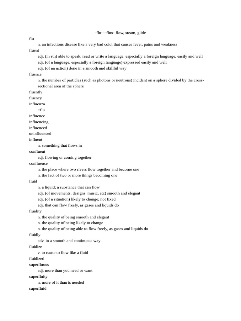 Definitions of Flow-Related Terms | PDF | Fluency | Applied And ...