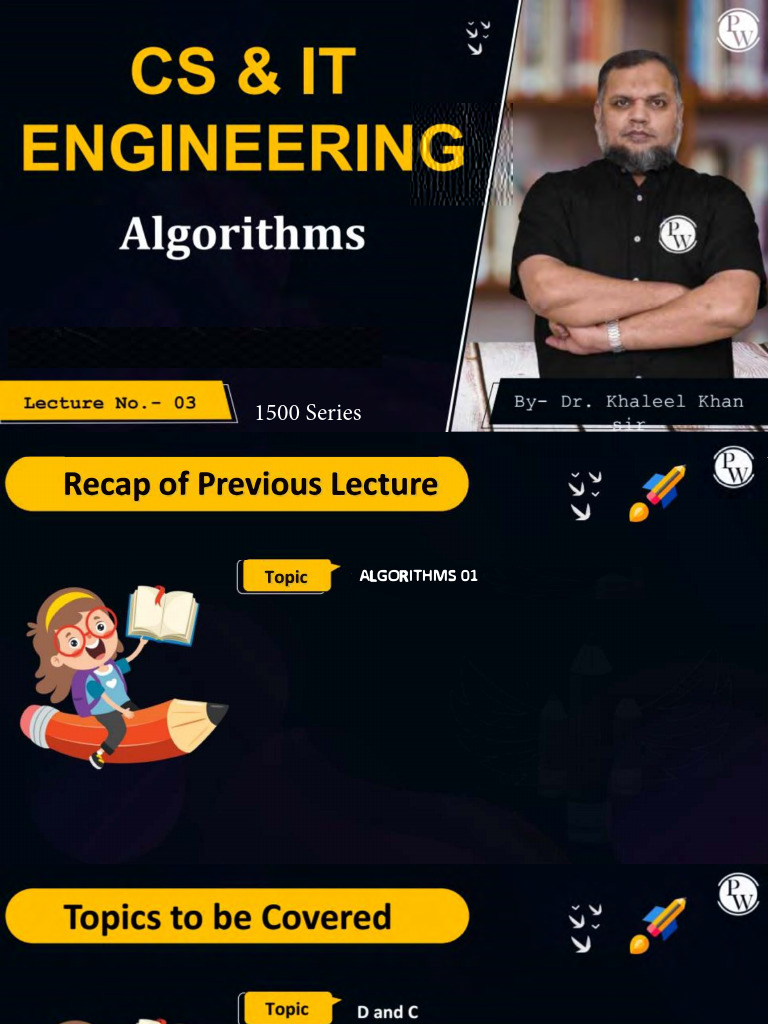 Algorithm 03 - Class Notes | PDF