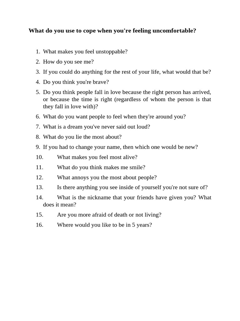 Feelings, Emotions... Questions | PDF